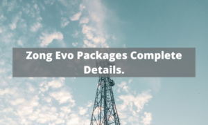 Zong Evo Packages Complete Details. - Apps Soldier